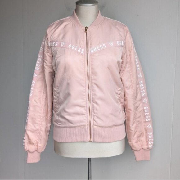 Guess | Jackets & Coats | Guess Pink Bomber Jacket | Poshmark
